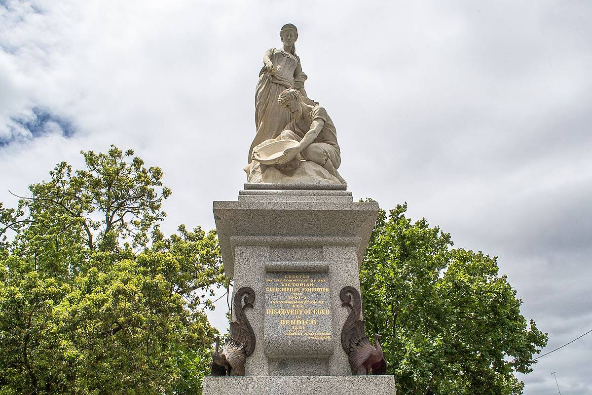 Discovery of Gold Monument | Goldfields Guide