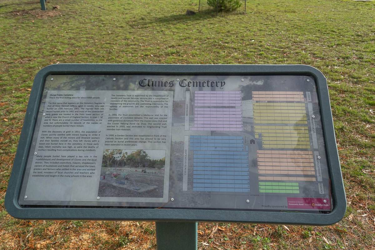 Clunes Cemetery | Goldfields Guide