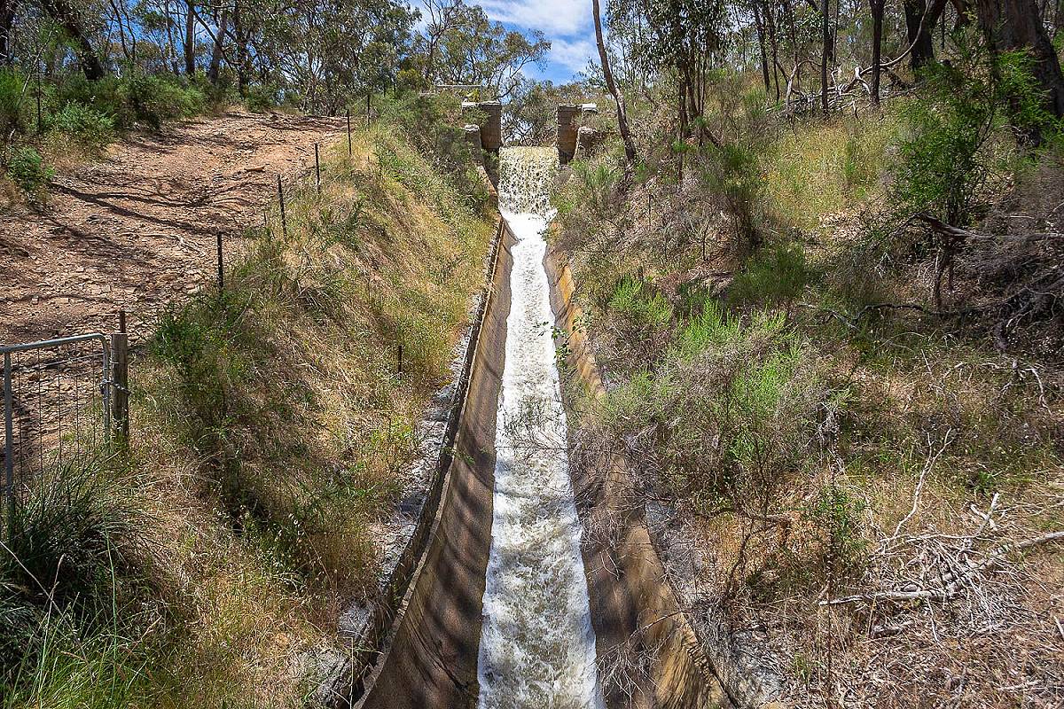 Coliban Channel Waterfalls and Dissipator | Goldfields Guide
